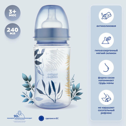 Детская антиколикoвая бутылочка Canpol Babies Gold 3 мес+ ,240 мл ...
