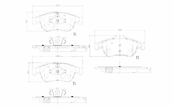 Zekkert Колодки тормозные передние для Nissan Terrano (D10) 14-, Renault Captur 13-, Duster 11-, Fluence 10-, Megane III 08-, Scenic III 09-