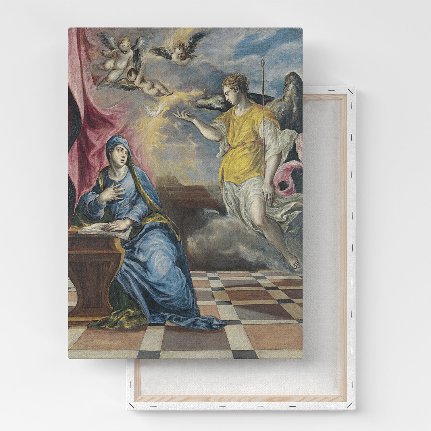 Картина на холсте, репродукция / Эль Греко - The Annunciation / Размер 80 x 106 см