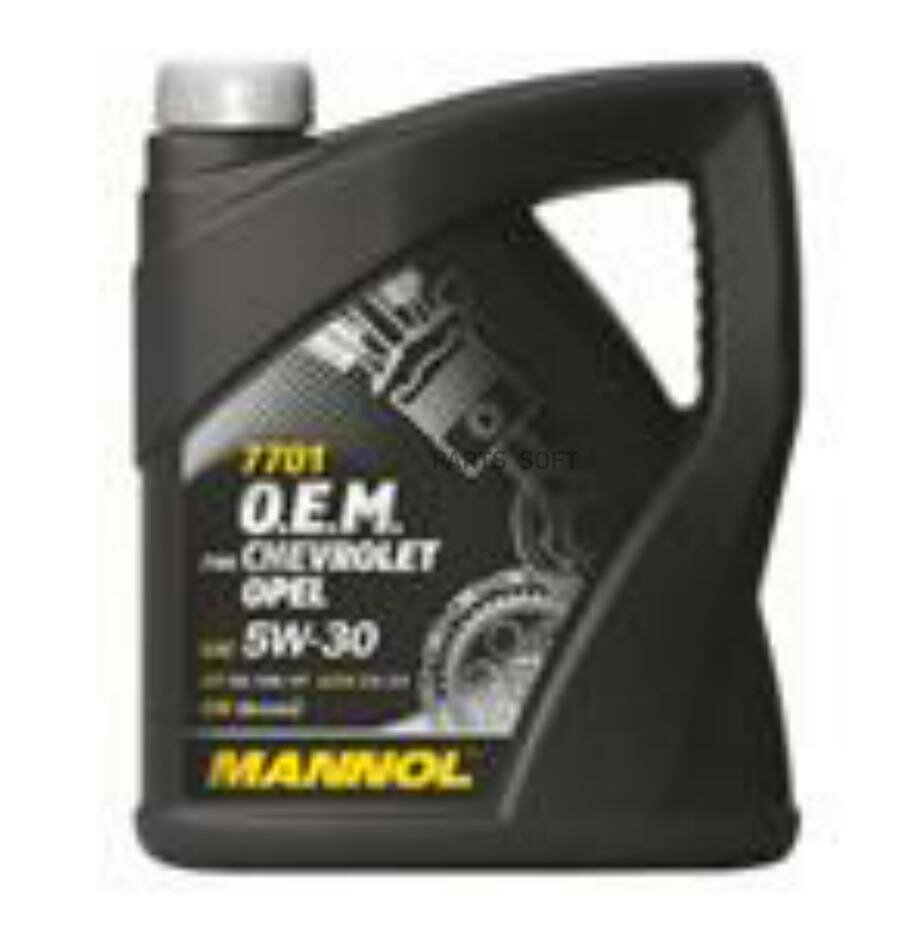 4036021401447 7701 mannol o.e.m. for chevrolet opel 5w-30 4 л. синтетическое моторное масло 5w30
