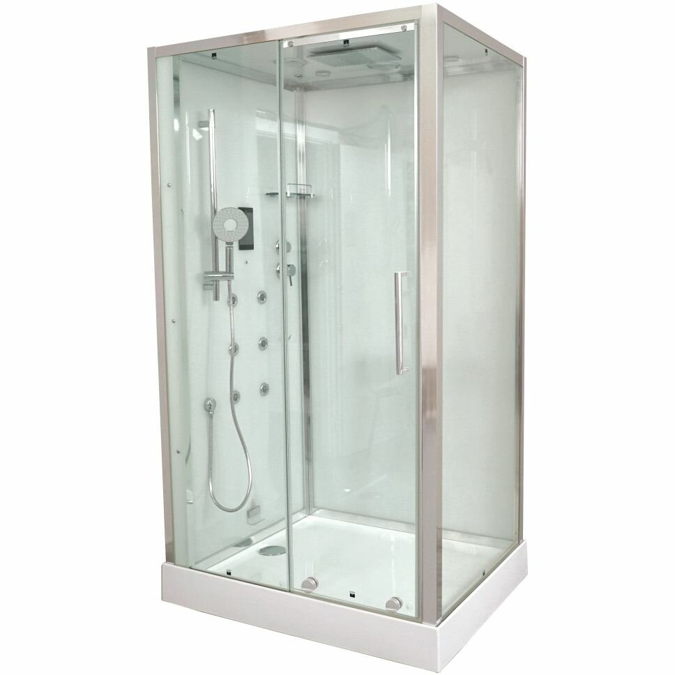 Душевая кабина Timo (Тимо) Puro H-510R цвет профиля хром, стекло прозрачное 8 мм 120х220х90 см