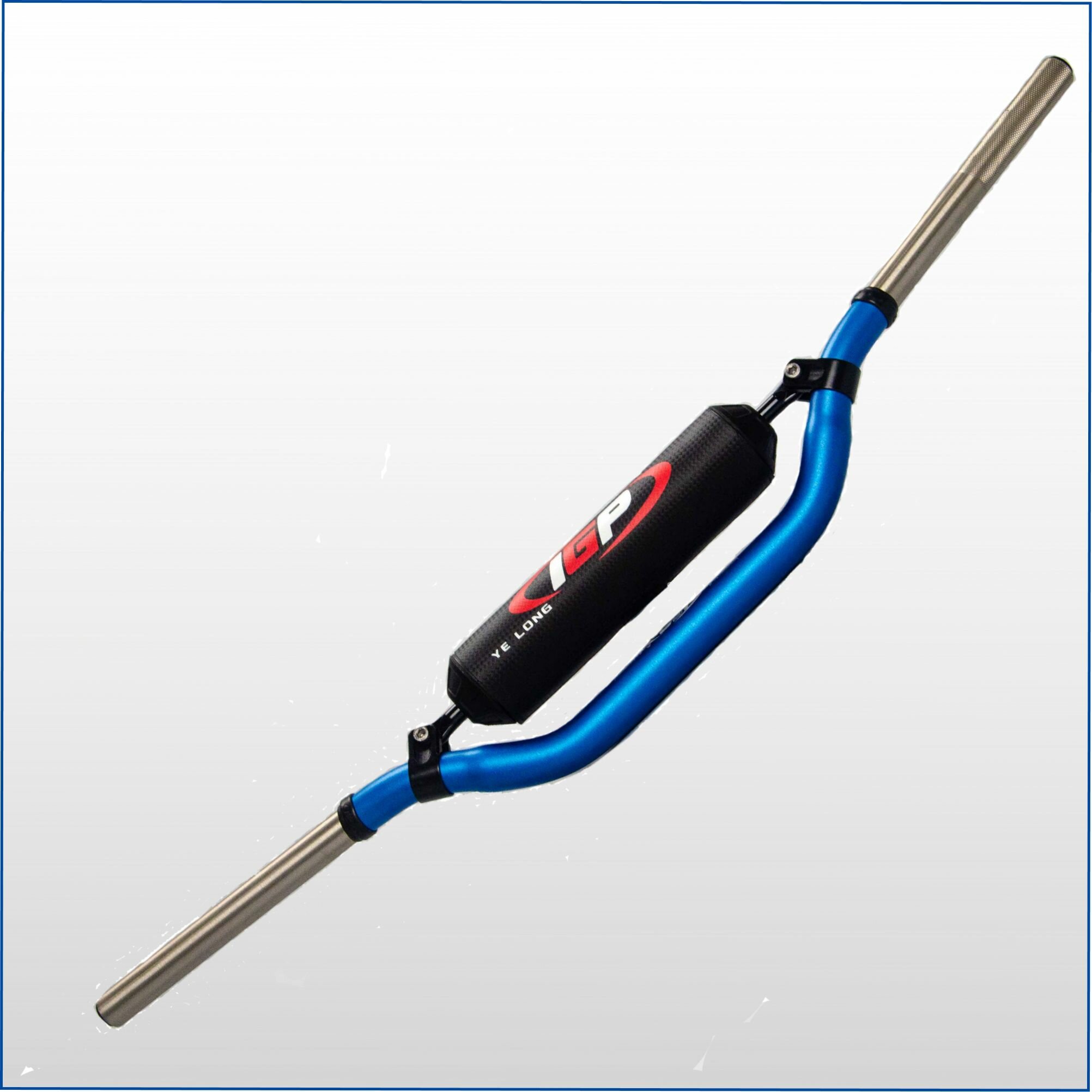 Руль IGP для мотоцикла Эндуро мотокросс алюминиевый 1-1/8 (28,6мм) TWINWALL синий