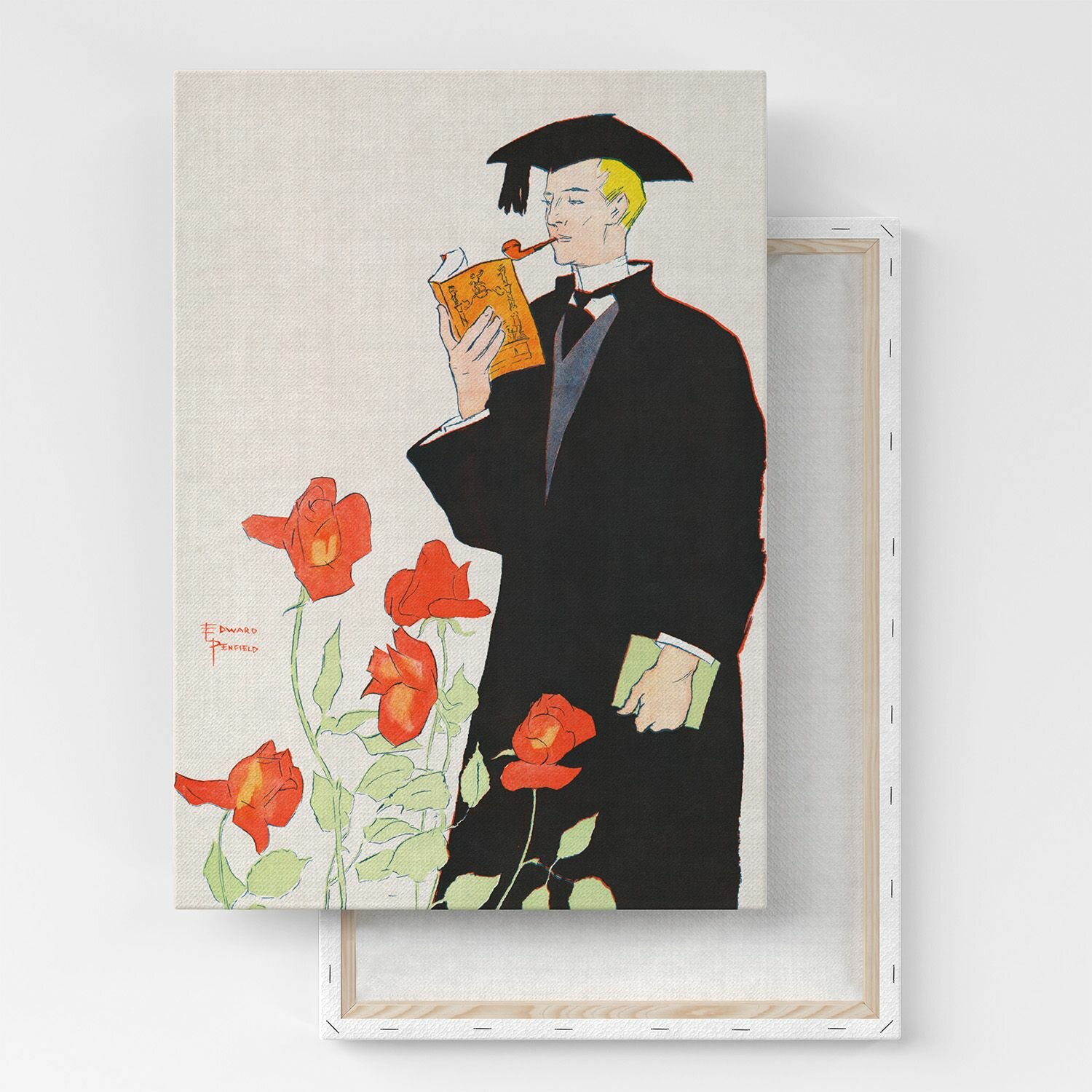 Картина на холсте, репродукция / Эдвард Пенфилд - Man in academic dress / Размер 40 x 53 см