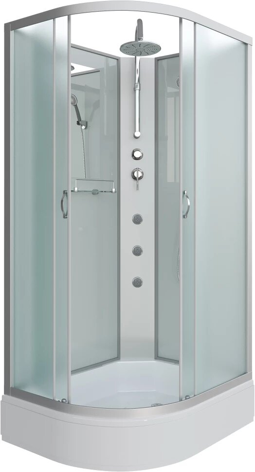 Душевая кабина 130x90x240 см Niagara NG-33394-14RBKTG матовое