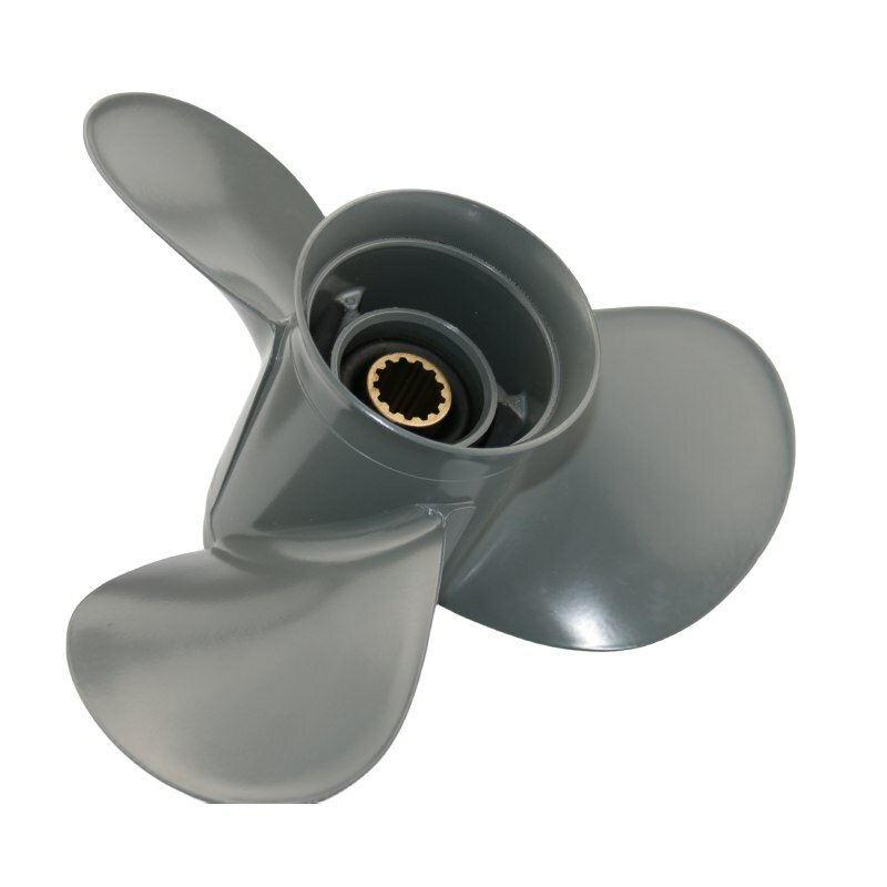 Винт Captain Propeller, для лодочного мотора, 11"x17", алюминий, серый