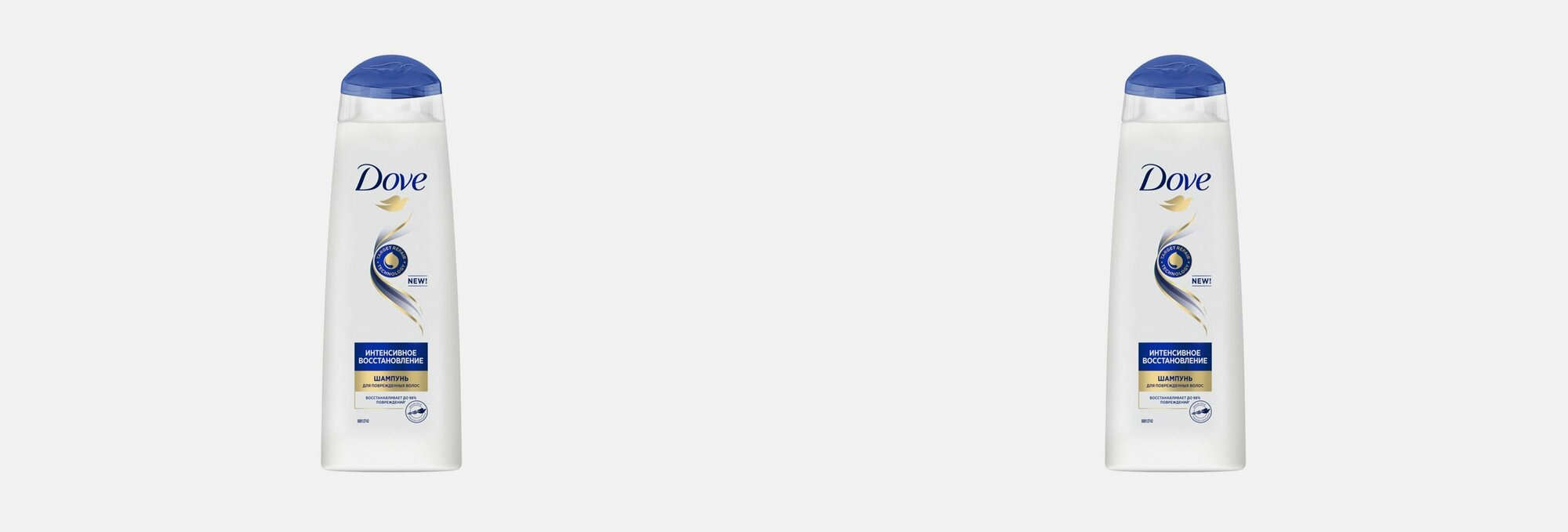 DOVE Шампунь для волос интенсивное восстановление, 250 мл ,2шт.