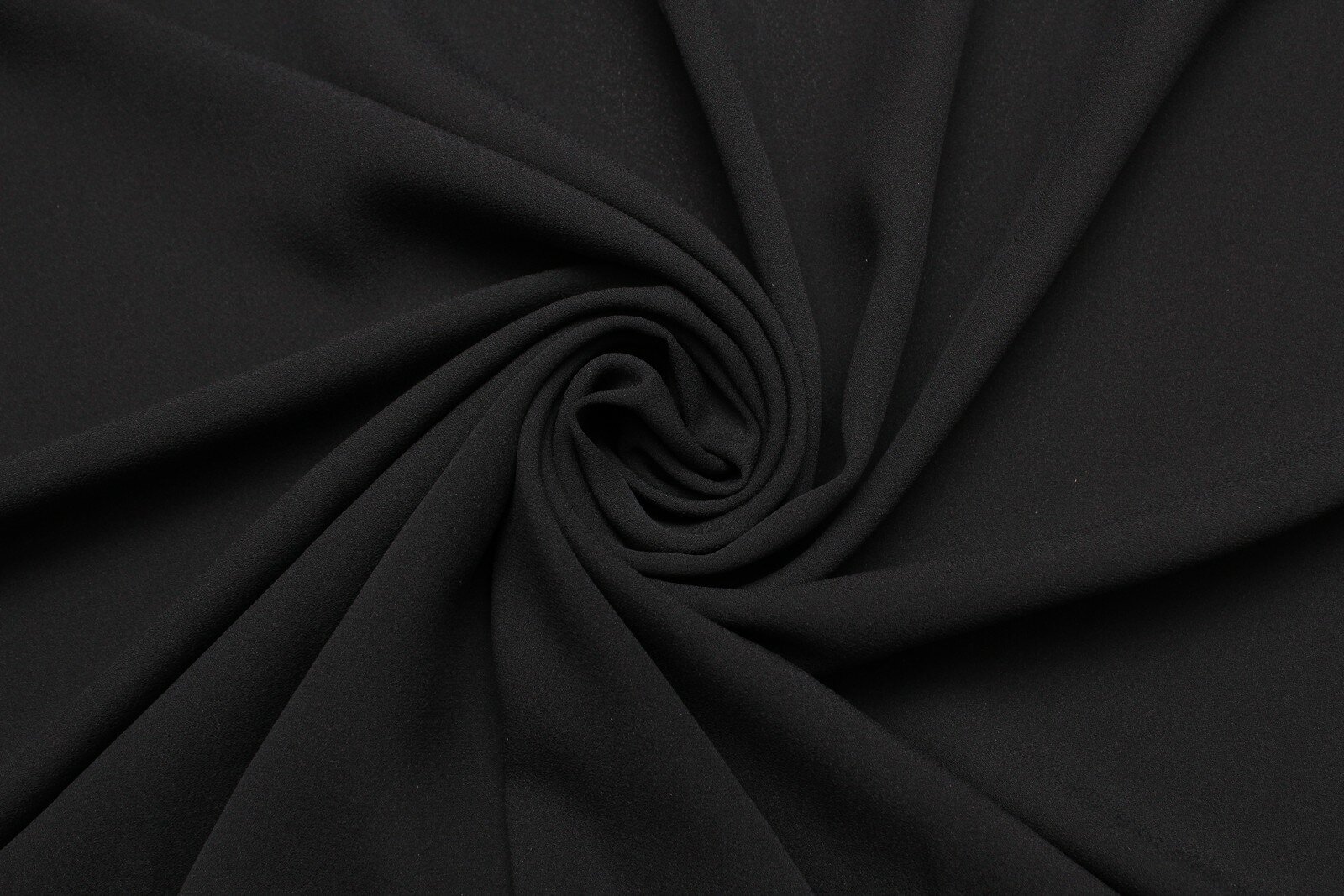 Ткань Креп-жоржет чёрный с дымкой, ш128см, 0,5 м