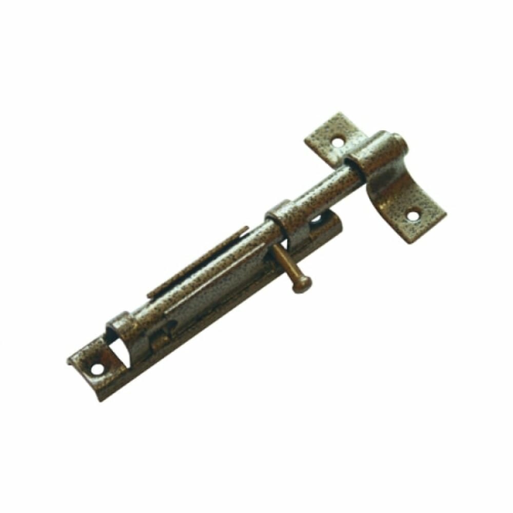 Накладная задвижка Домарт точёная ручка, бронза антик 170294