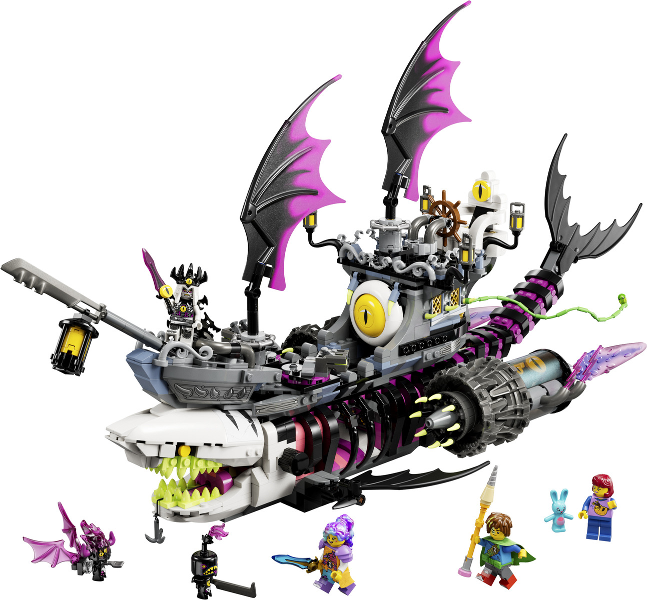 Конструктор LEGO DREAMZzz 71469 Nightmare Shark Ship, 1389 дет.