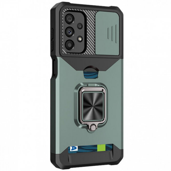 Multi Case Чехол с кольцом, отделением для карты и шторкой камеры для Samsung Galaxy A23