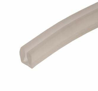 FIRMAX Уплотнитель ПВХ под вставку 4мм, бесцветный, П-образный, 150 м