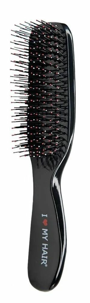 I LOVE MY HAIR, Spider Classic, Щетка парикмахерская, черная глянцевая, размер M