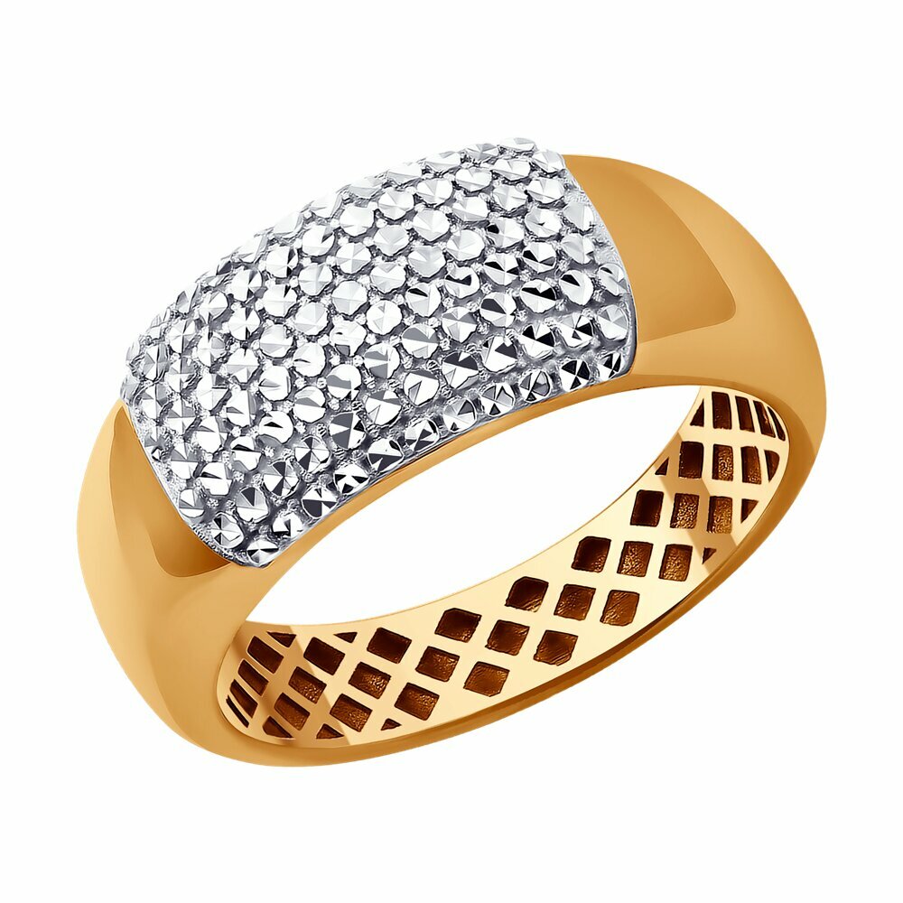 Кольцо, красное золото, 585 проба