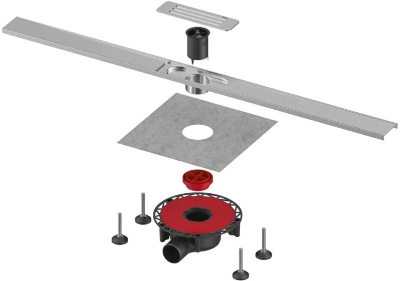 Душевой трап (лоток) Tece TECElineo 15301100 40-100 см, с решеткой, щелевой, нержавеющая сталь