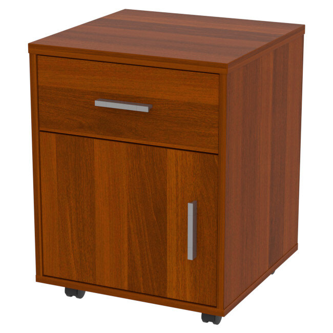 Тумба Меб-фф Офисная тумба подкатная ТВ-30+С-28М цвет Орех 45/44/60 см