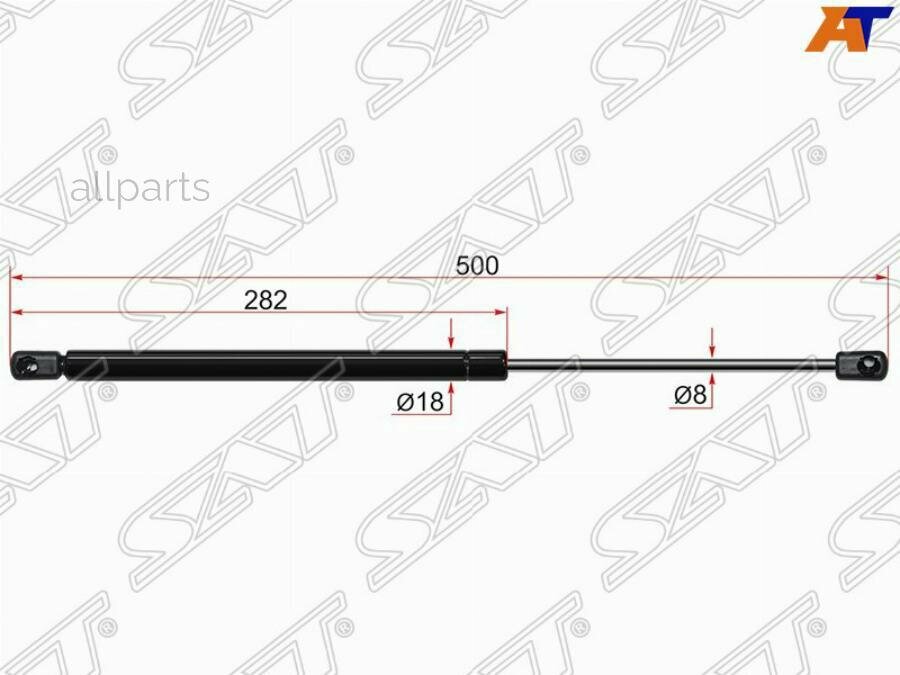 SAT ST-81780-2P000 Амортизатор крышки багажника Kia Sorento 09-21 (Справа=Слева)