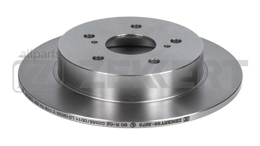 ZEKKERT BS-5875 Диск торм. задн. Suzuki Swift (MZ EZ) 05- SX4 (EY GY RW) 06-