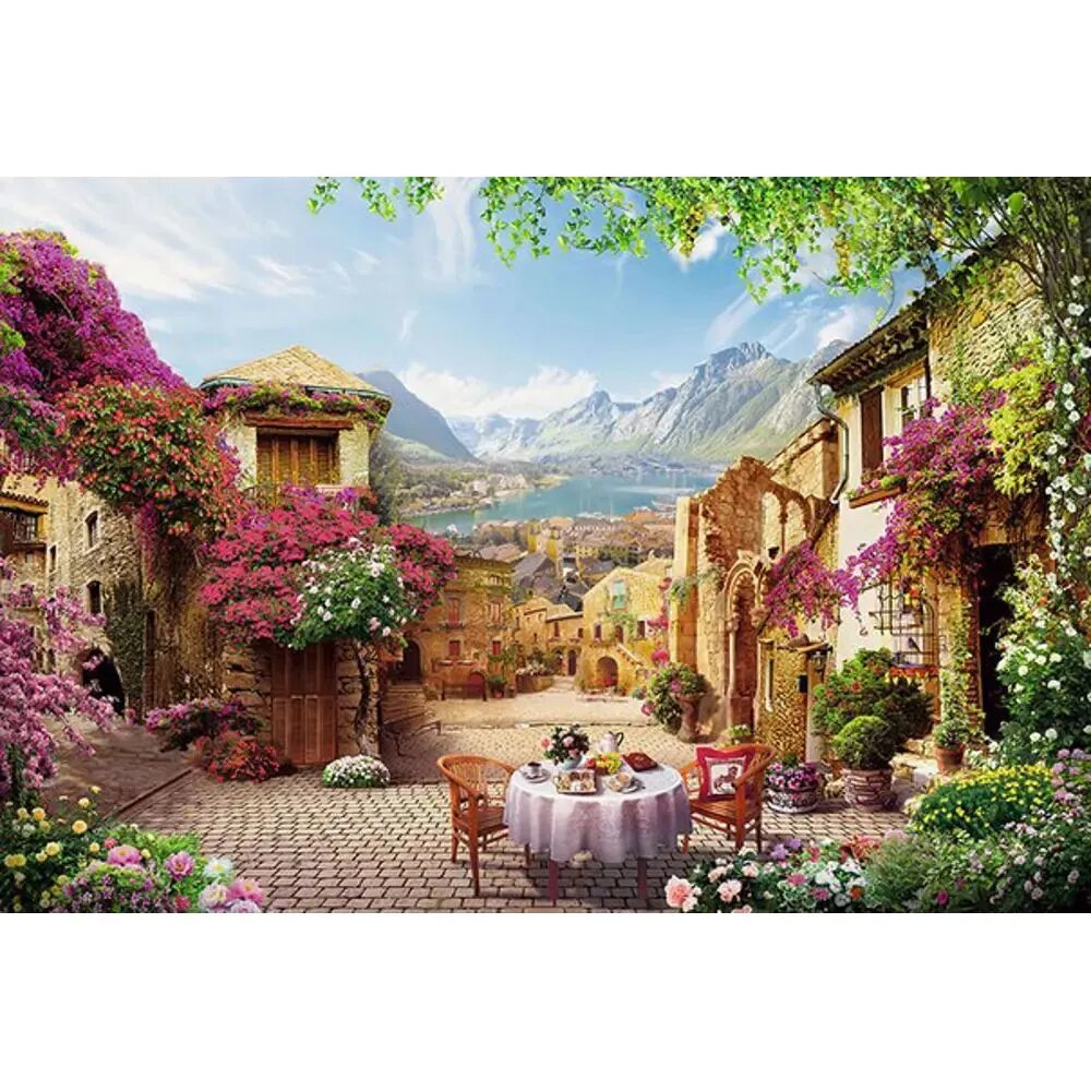 Фотообои DeliceDecor флизелиновые Ф050 Старый дворик 4*2,7