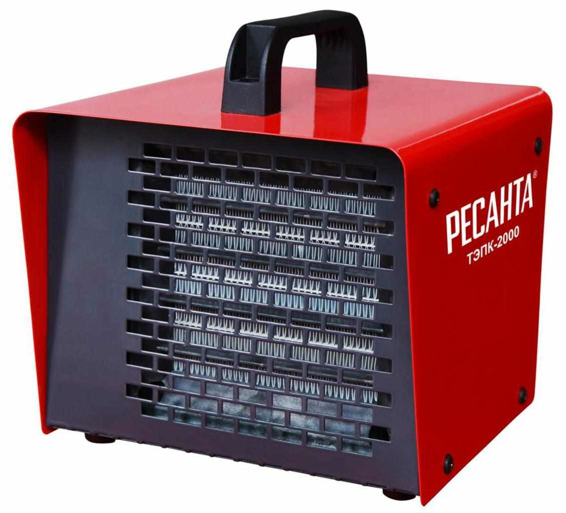 Пушка тепловая 2.0кВт 200куб. м/ч керамическая электрическая, ТЭПК-2000 (керам. элемент), РЕСАНТА