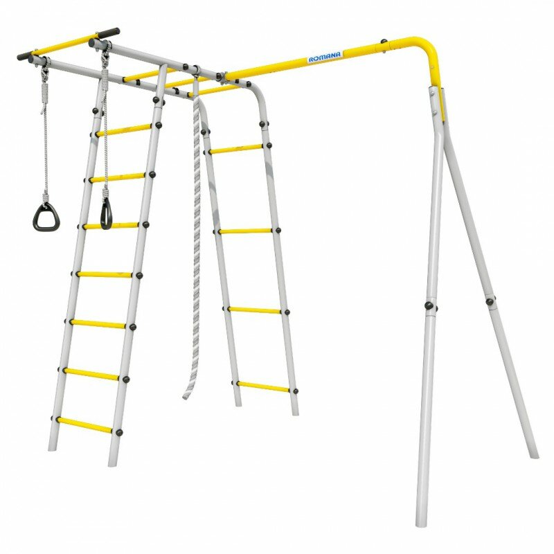 Romana Детский спортивный комплекс для дачи ROMANA Лесная поляна - 3 (Тип качели Гнездо сетка 80 см)