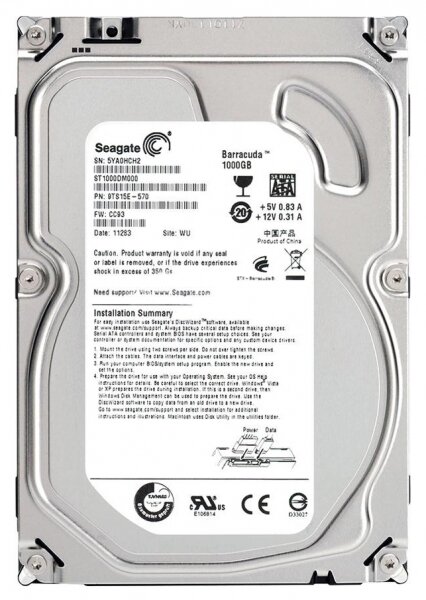 Жесткий диск Seagate 9TS15E 1Tb SATAIII 3,5" HDD