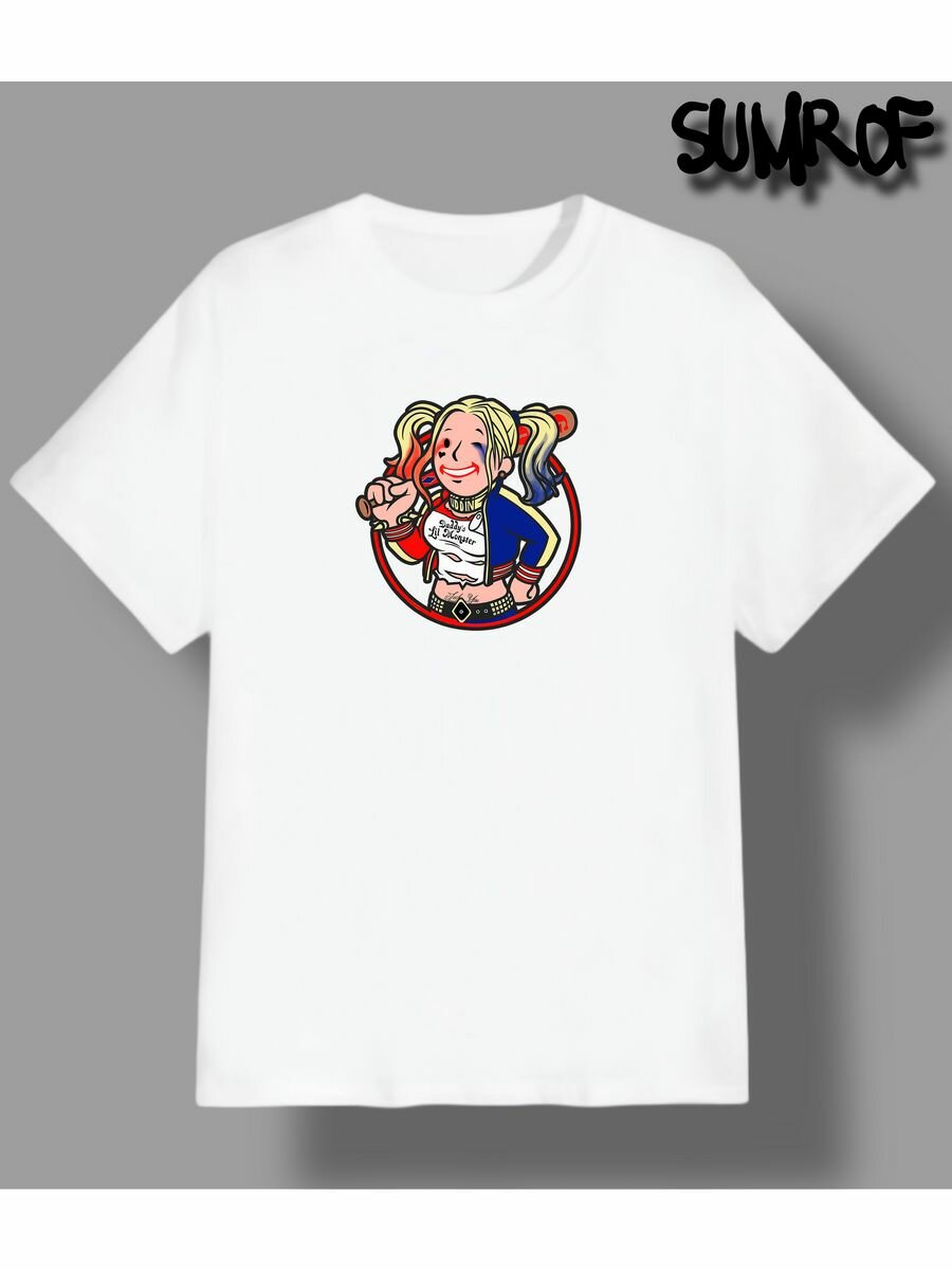 Футболка fallout харли квин