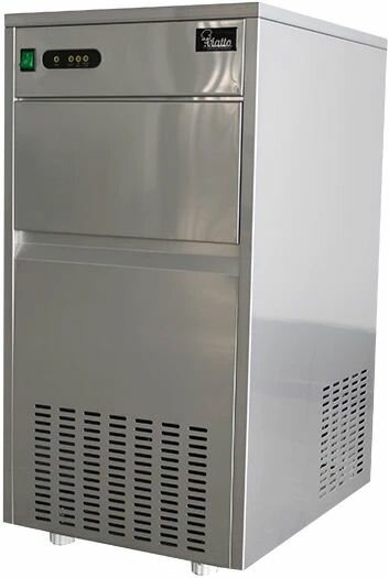 Льдогенератор Viatto VA-IM-25AS , кубиковый, встроенный бункер, 12 кг, серебристый