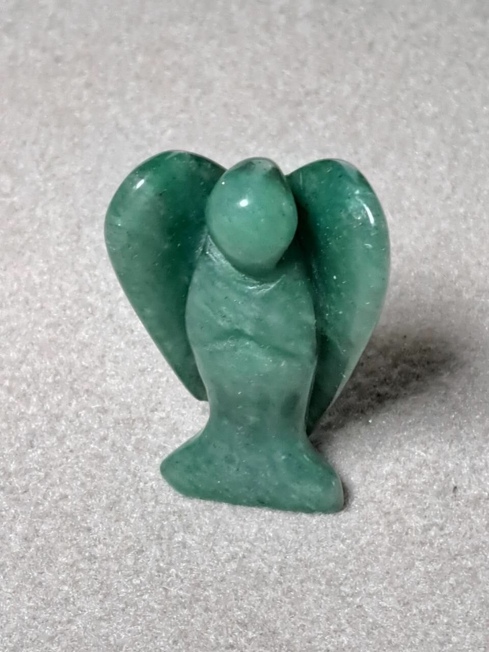 Статуэтка оберег и талисман Ангел из натурального Авантюрина, 20-25гр