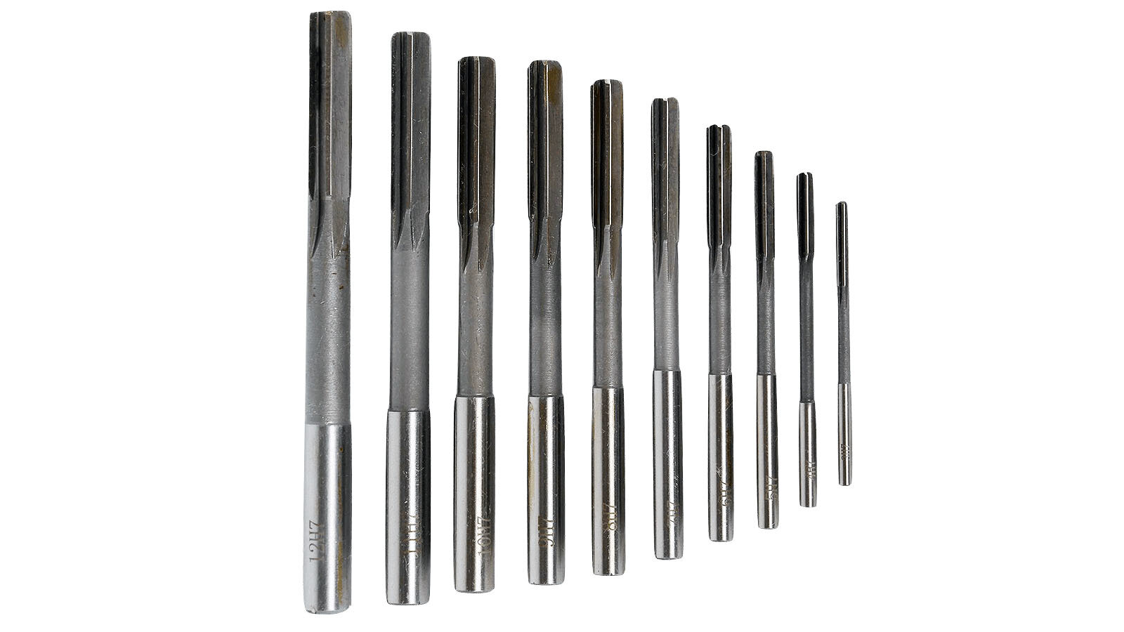 Набор разверток H7 3-12мм цилиндрический хвостовик 10 предметов