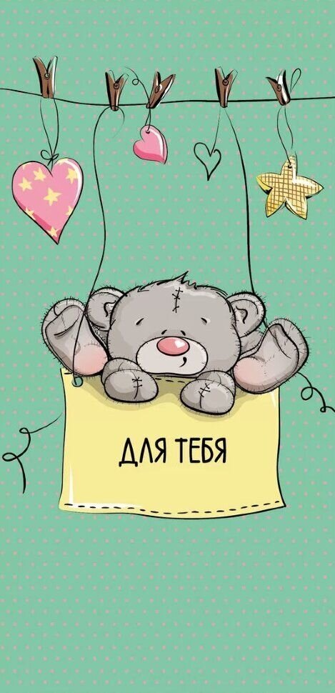 Конверты для денег Для Тебя (плюшевый мишка), 5 шт.