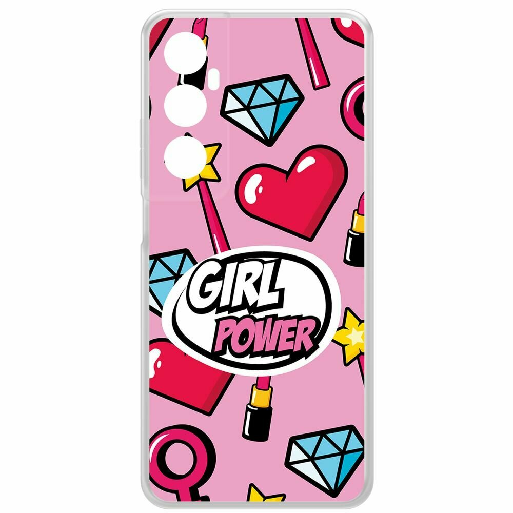 Чехол-накладка Krutoff Clear Case Girl Power для Realme C65