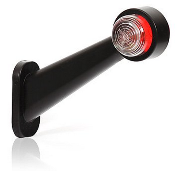 WAS 263 фонарь габаритный рожок наклонный 12v-24v led провод 25cm\