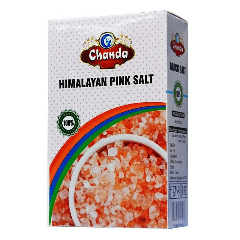 Соль розовая гималайская Чанда (Himalayan pink salt Chanda) 200 грамм