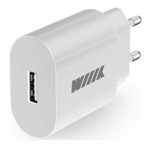 Сетевое зарядное устройство Wiiix UNN-4-1-01-QC-W, USB, 18Вт, 3A, белый