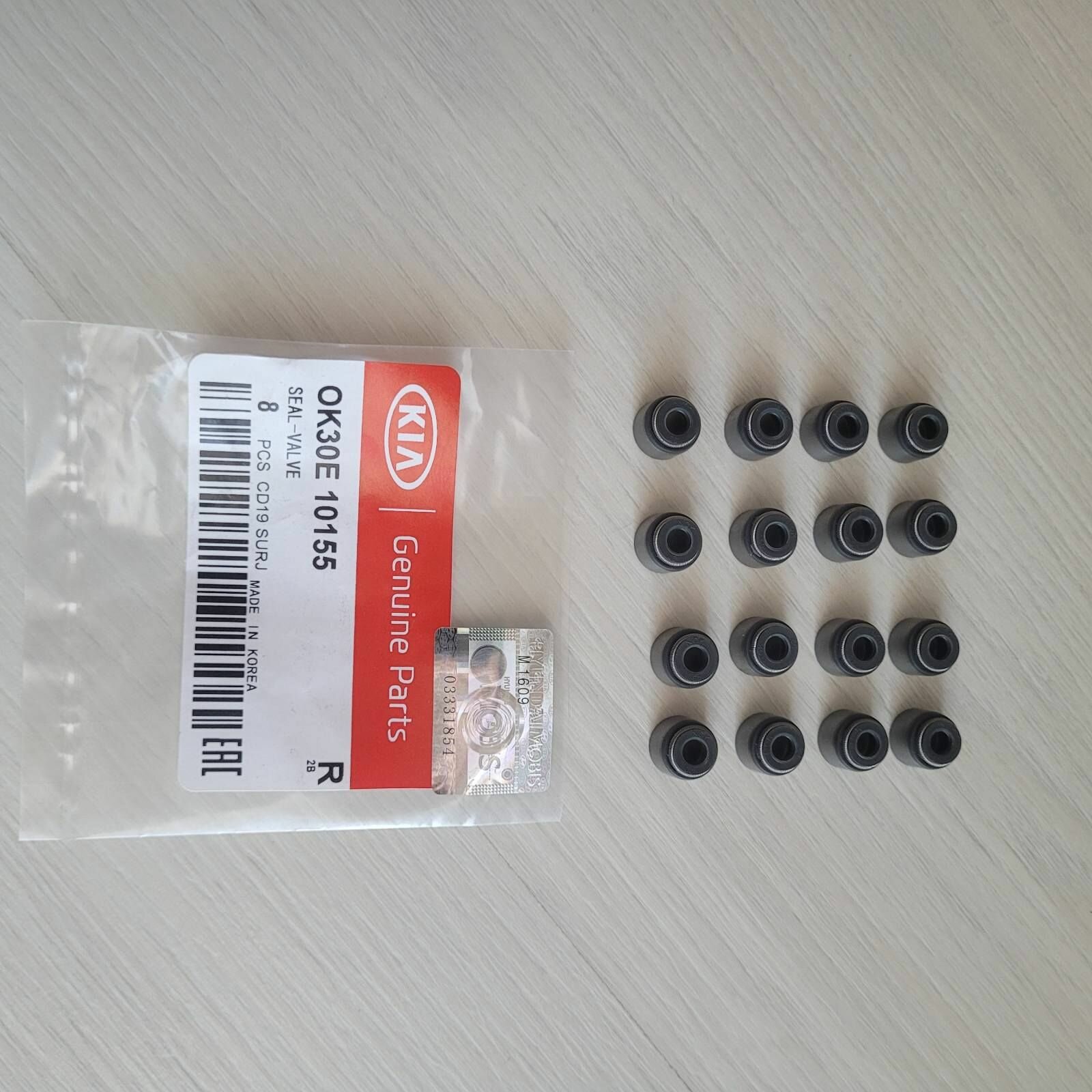 Оригинальные маслосьемные колпачки для Hyundai для Kia РИО, Спектра Carens Mentor Rio Shuma Spectra / 16шт