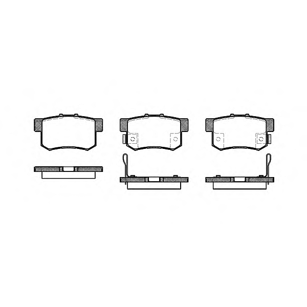 ROADHOUSE 232512 (06430S0KJ01 / 06430S2XJ00 / 06430S3NJ00) колодки торм. дисковые