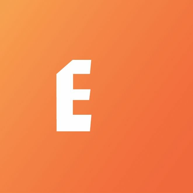 Буква Е из акрила для вывесок 5 см / шрифт 2 белый