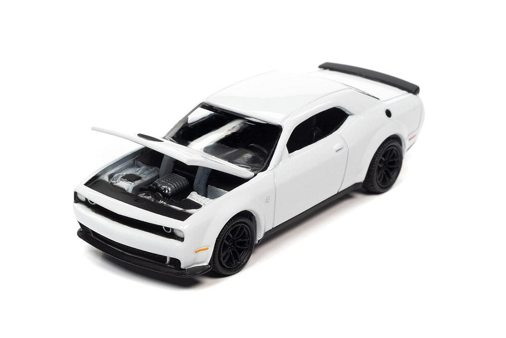 Модель коллекционная AUTO WORLD Dodge challenger hellcat 2018, white (длина модели 6-10 см) — фото 1