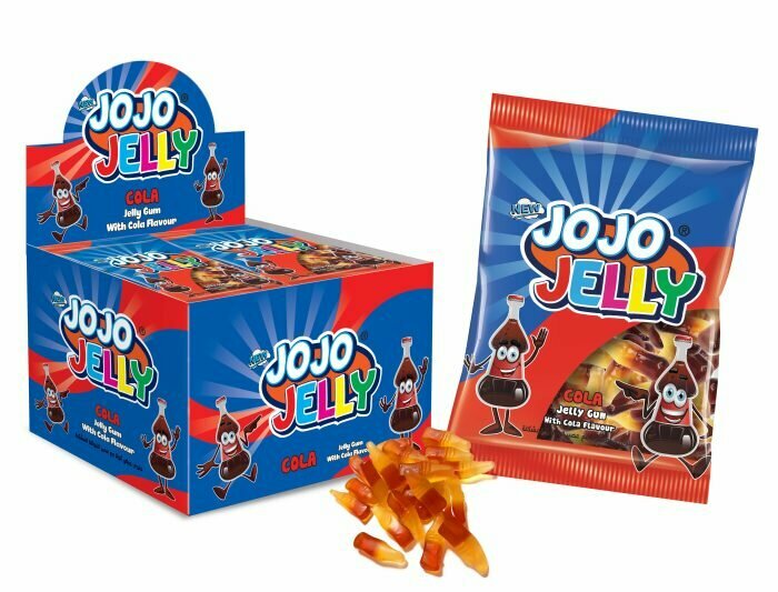 JOJO JELLY Кола жевательный мармелад, блок 24 шт. (40г х 24 х 8)