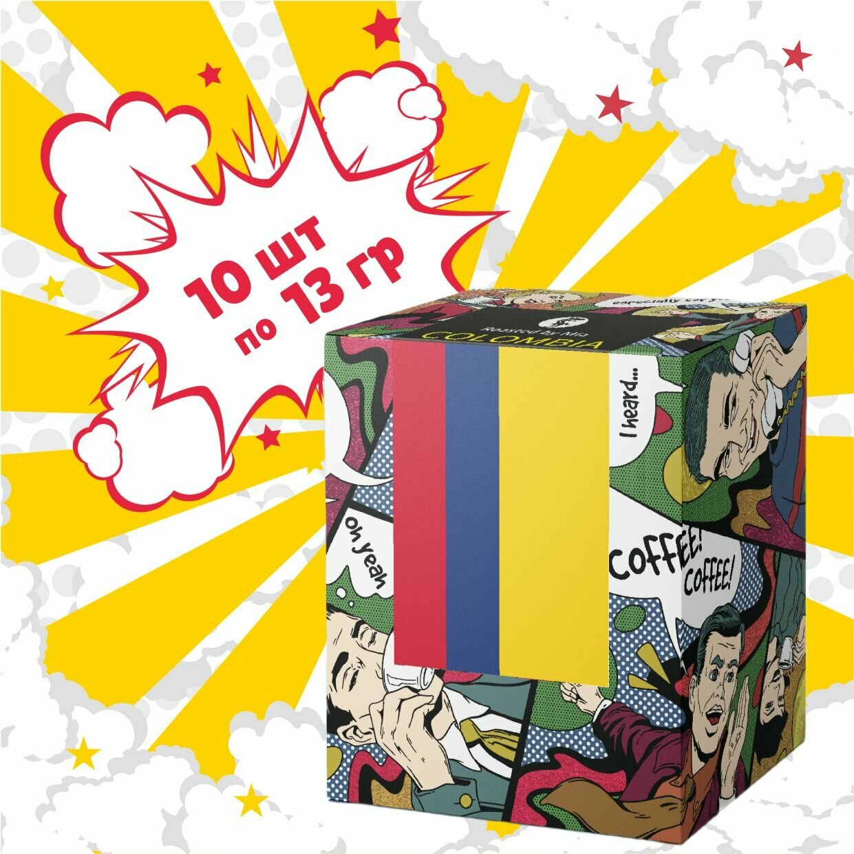 Кофе в дрип-пакетах Roasted by Mia Колумбия 10 шт по 13 гр