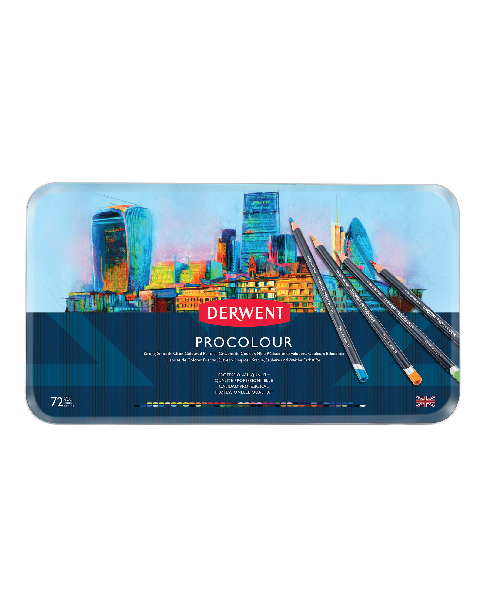 Набор карандашей Procolour 72 цвета в металлическом коробе