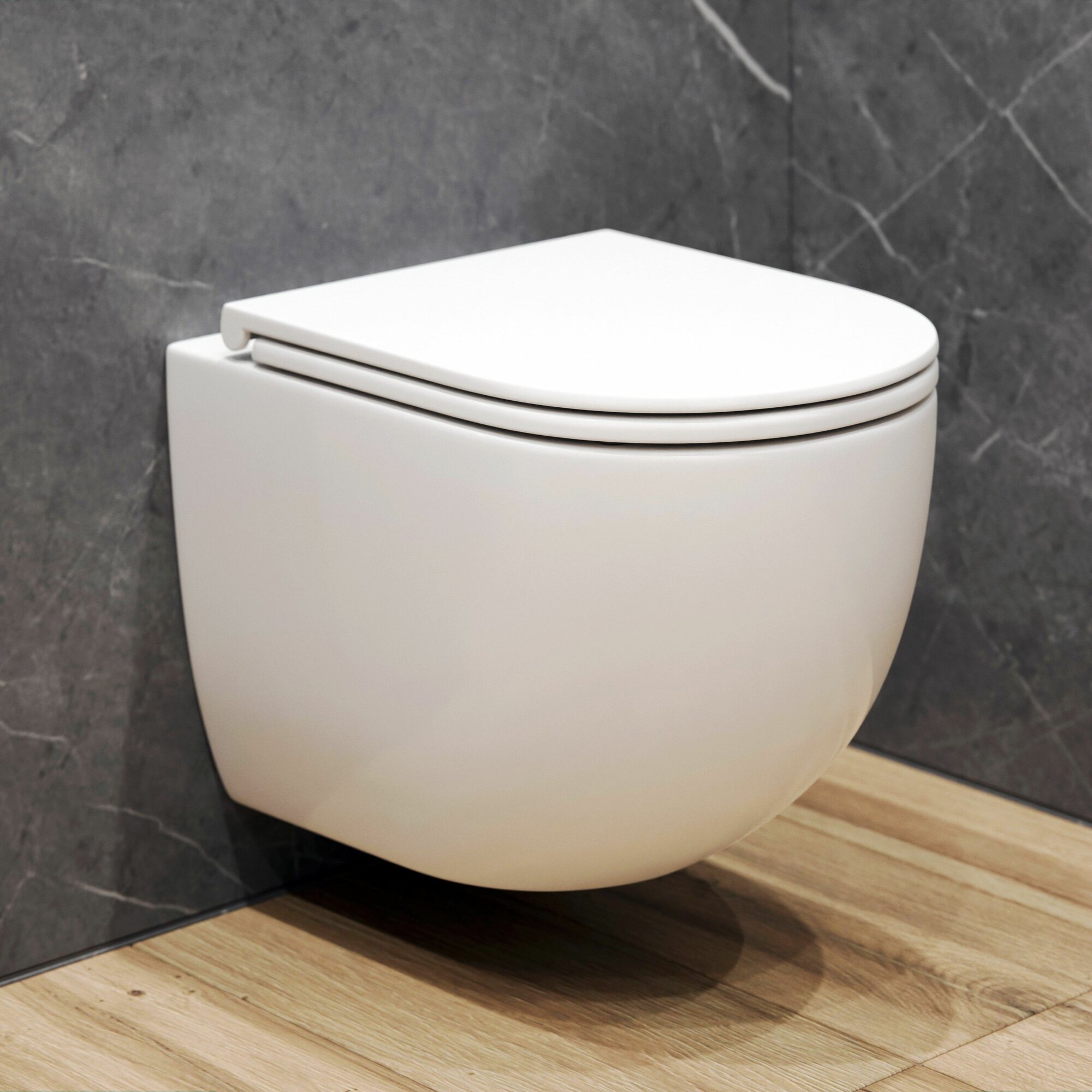 Унитаз подвесной безободковый с круговым смывом EVA GOLD K401T