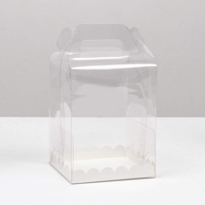 PVC Коробка для бенто-торта 14 х 14 х 18 см