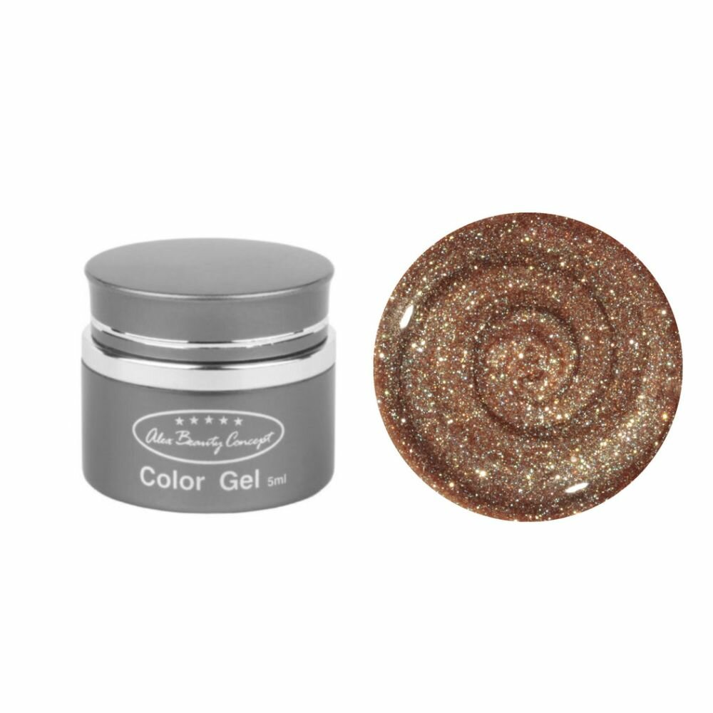 Alex Beauty Concept Гель для ногтей Srardust "Звездная пыль", 5 мл, цвет коричневый 60089