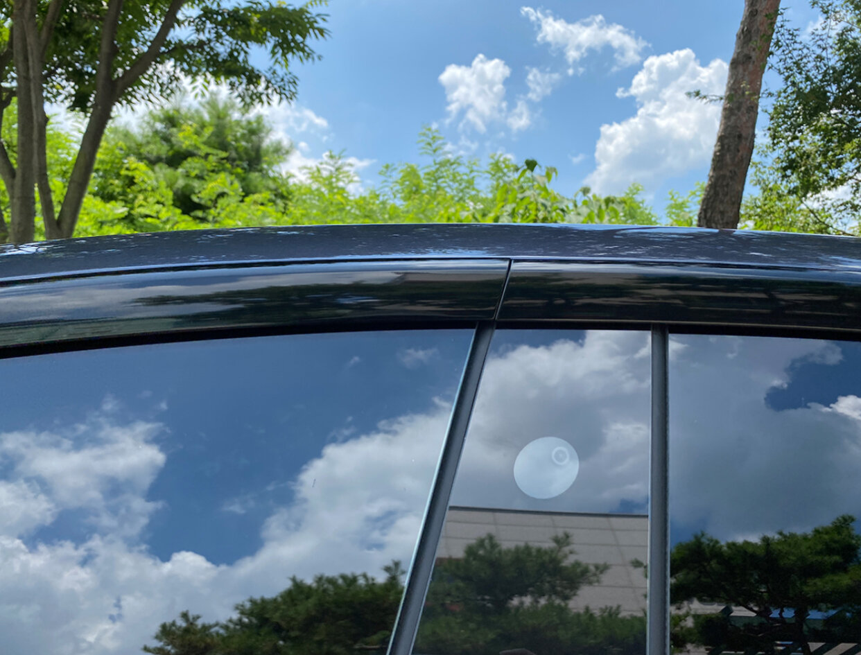 Tesla Y дефлекторы черные 4 штуки AUTO CLOVER