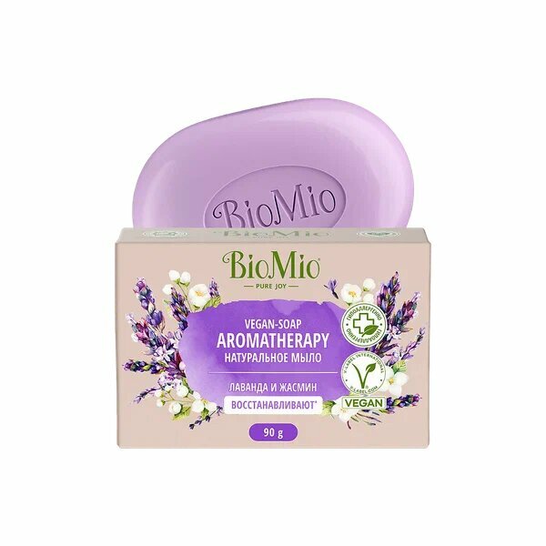 Натуральное мыло BIO MIO BIO-SOAP, лаванда и жасмин, 90 гр