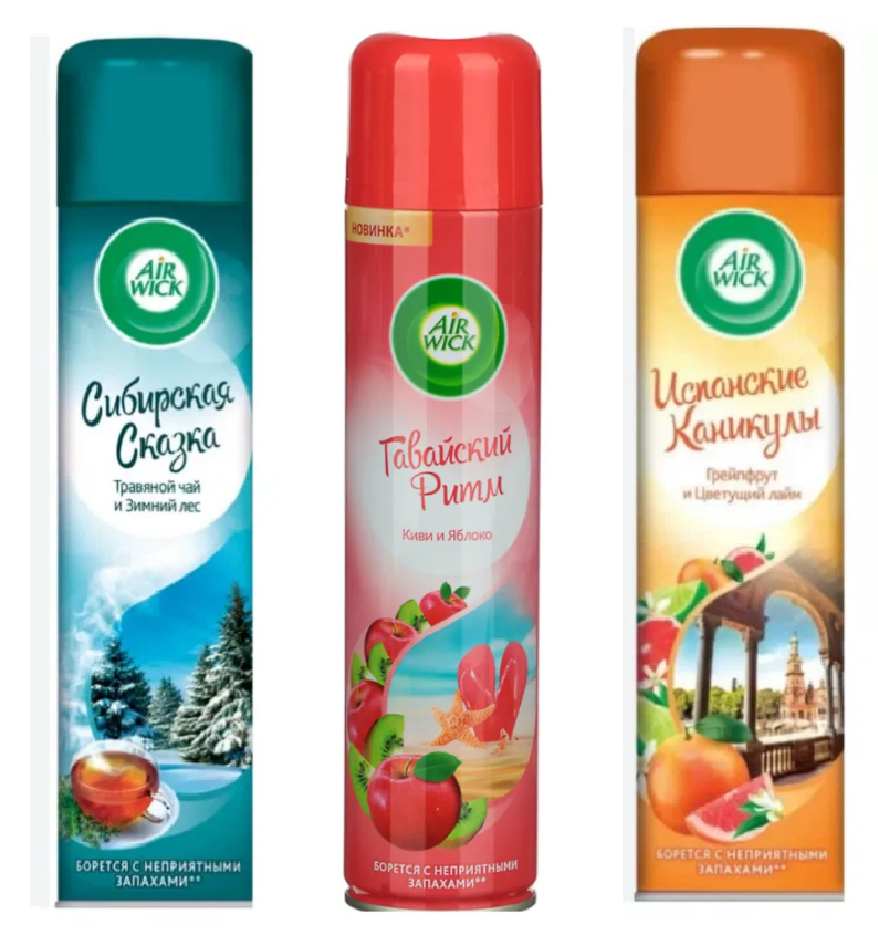 Освежитель воздуха(Микс 7) Air Wick 290 мл х 3 шт