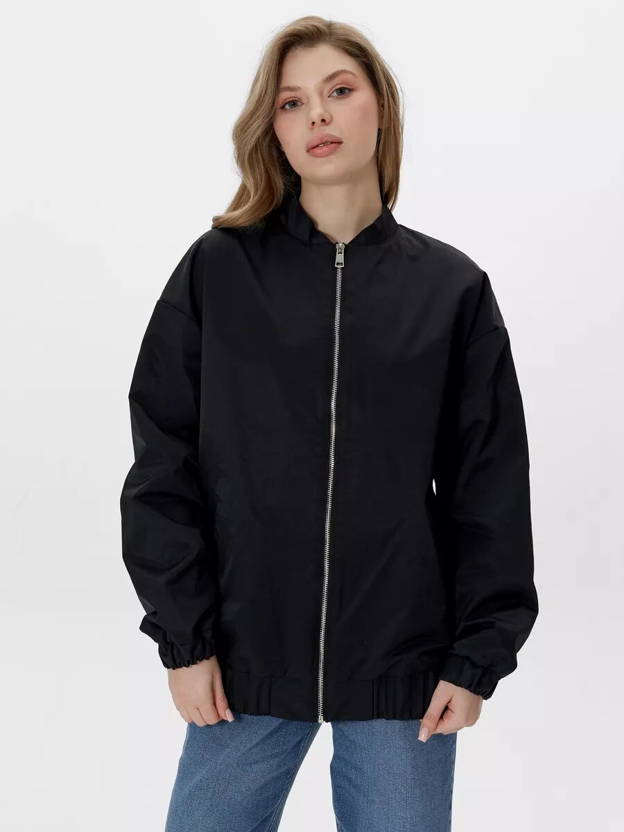 Куртка бомбер оверсайз удлиненный