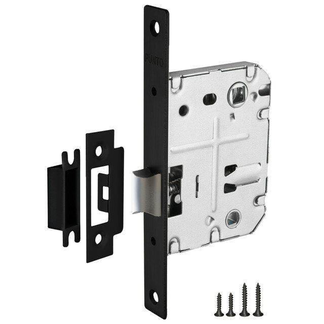 PUNTO защелка сантехническая L72-50 черная - прочная фиксация для сантехники