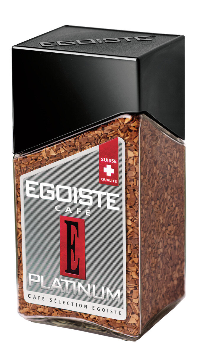 Кофе растворимый EGOISTE Platinum сублимированный, ст/б, 100г x 3 упаковки